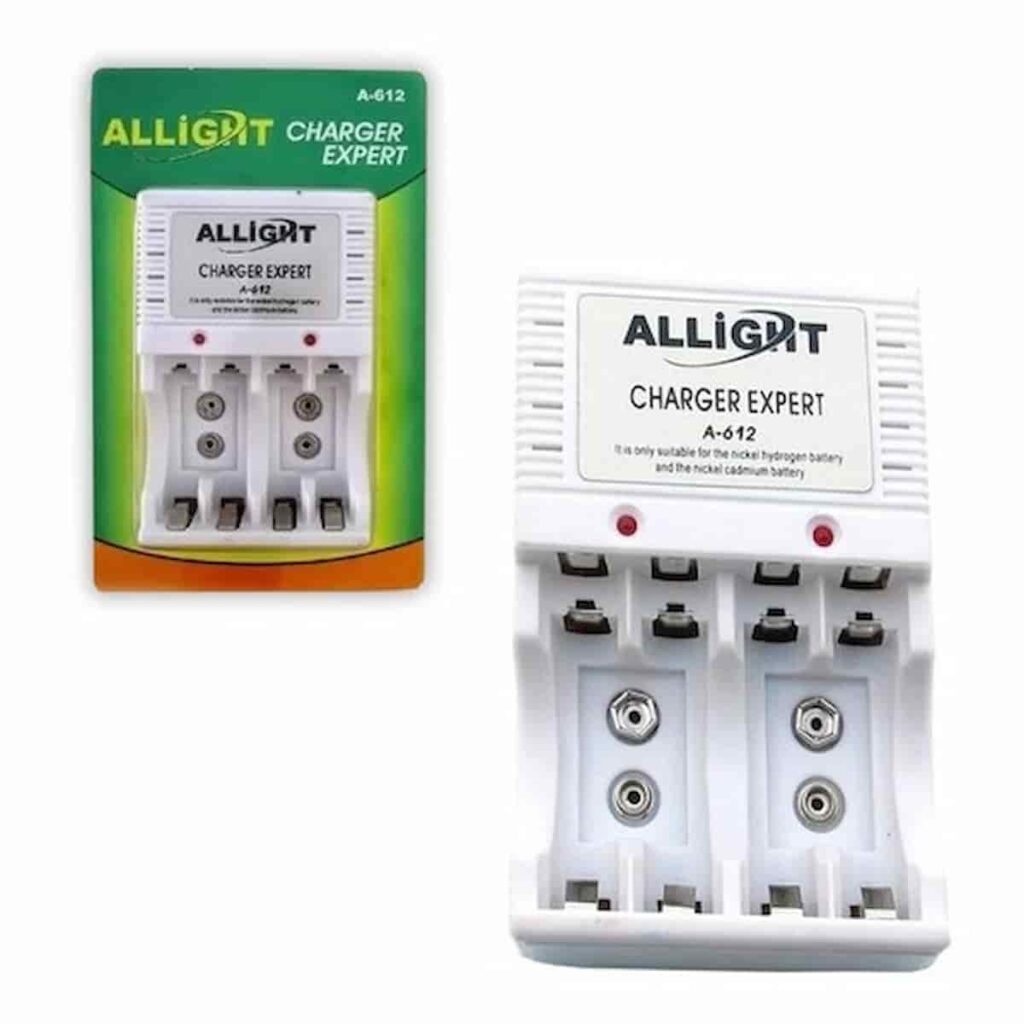 CARGADOR DE PILAS AA-AAA Y 9V ALLIGHT - PlayMania438